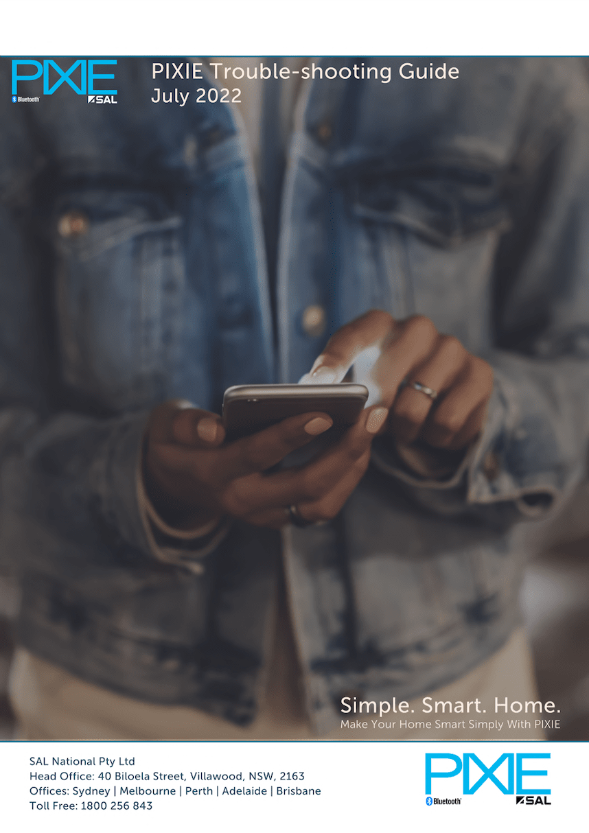 Download SAL PIXIE Smart home Technical Info, Drawings and Manuals