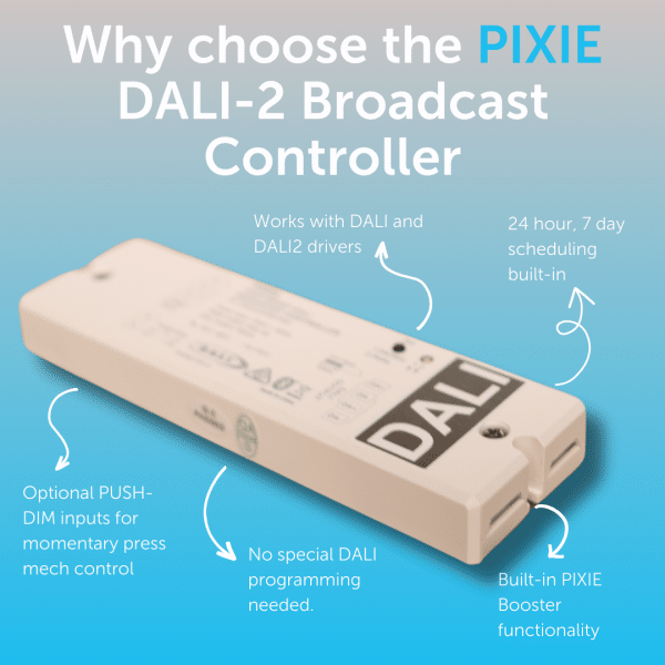 PIXIE Smart DALI Broadcast Controller PC155DLB-R-BTAM - PIXIE Partners ...